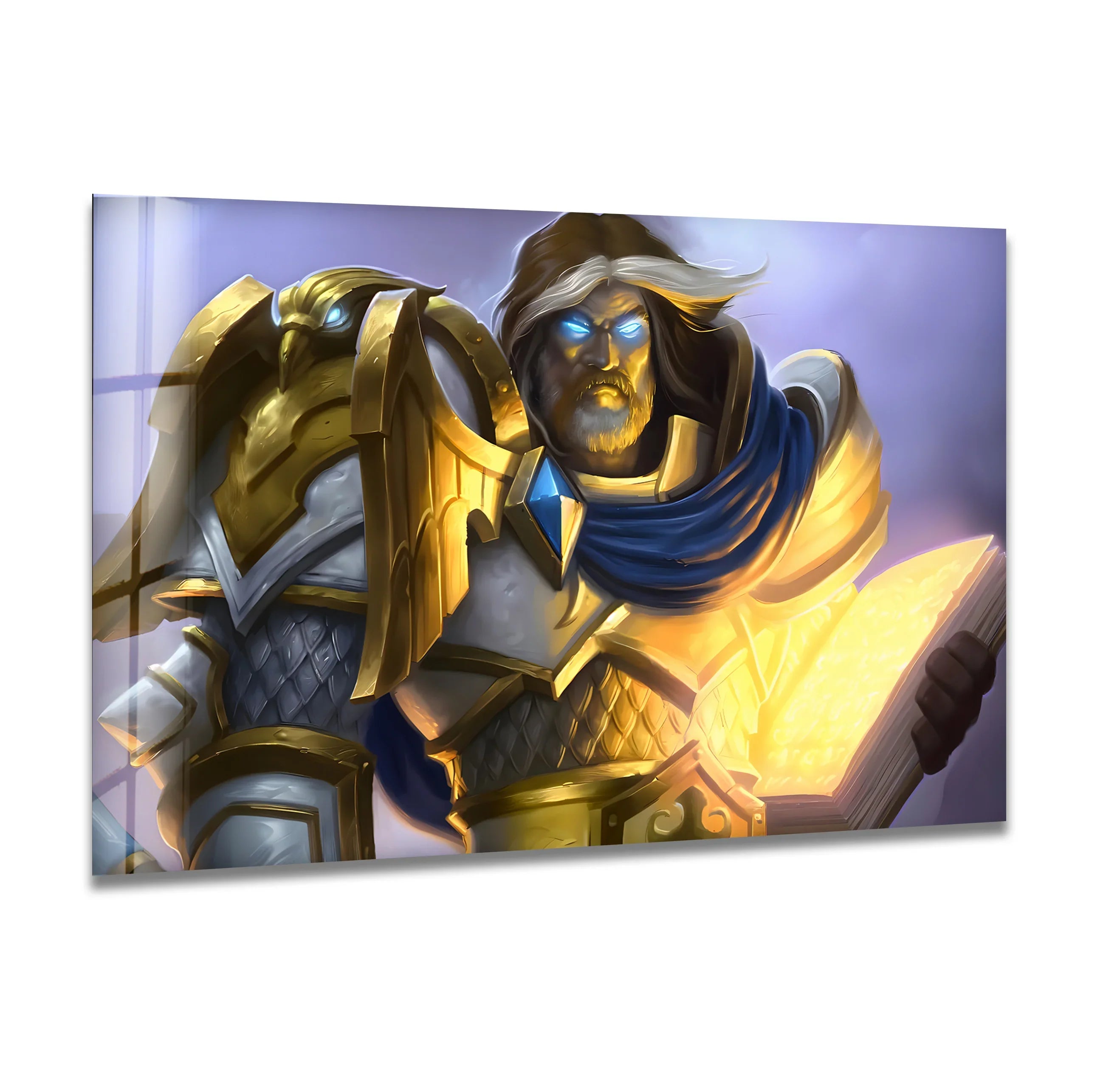 Uther the Lightbringer Glass Wall Art – Epic Decor – MyPhotoStation