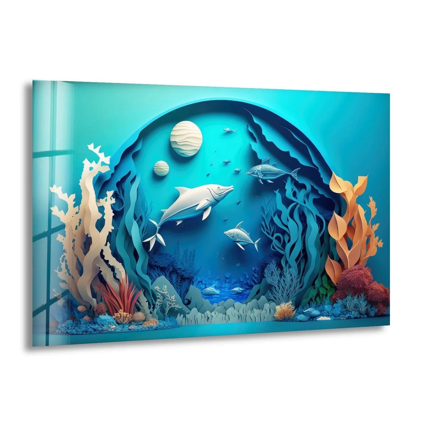3D Fishes Paint Wall Art – Underwater Elegance – MyPhotoStation