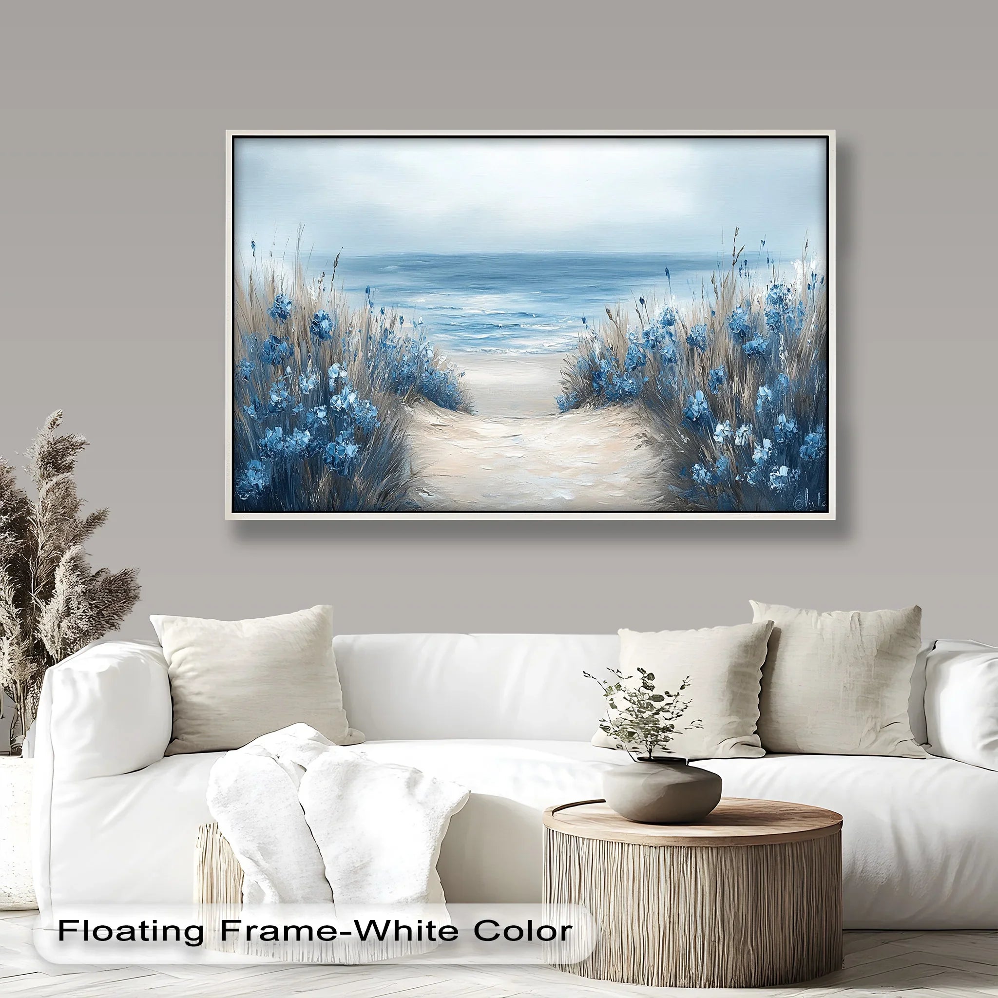 Coastal Beach Path Wall Art – Landscape Oil Painting – MyPhotoStation