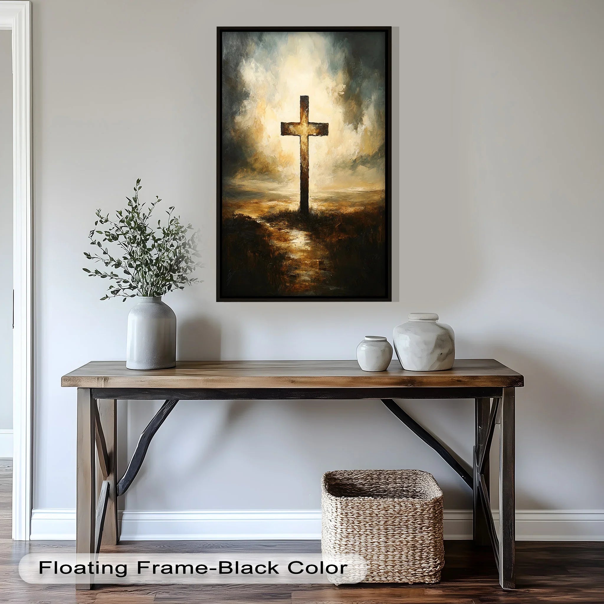 Light of Redemption – Christian Cross Oil Painting – MyPhotoStation