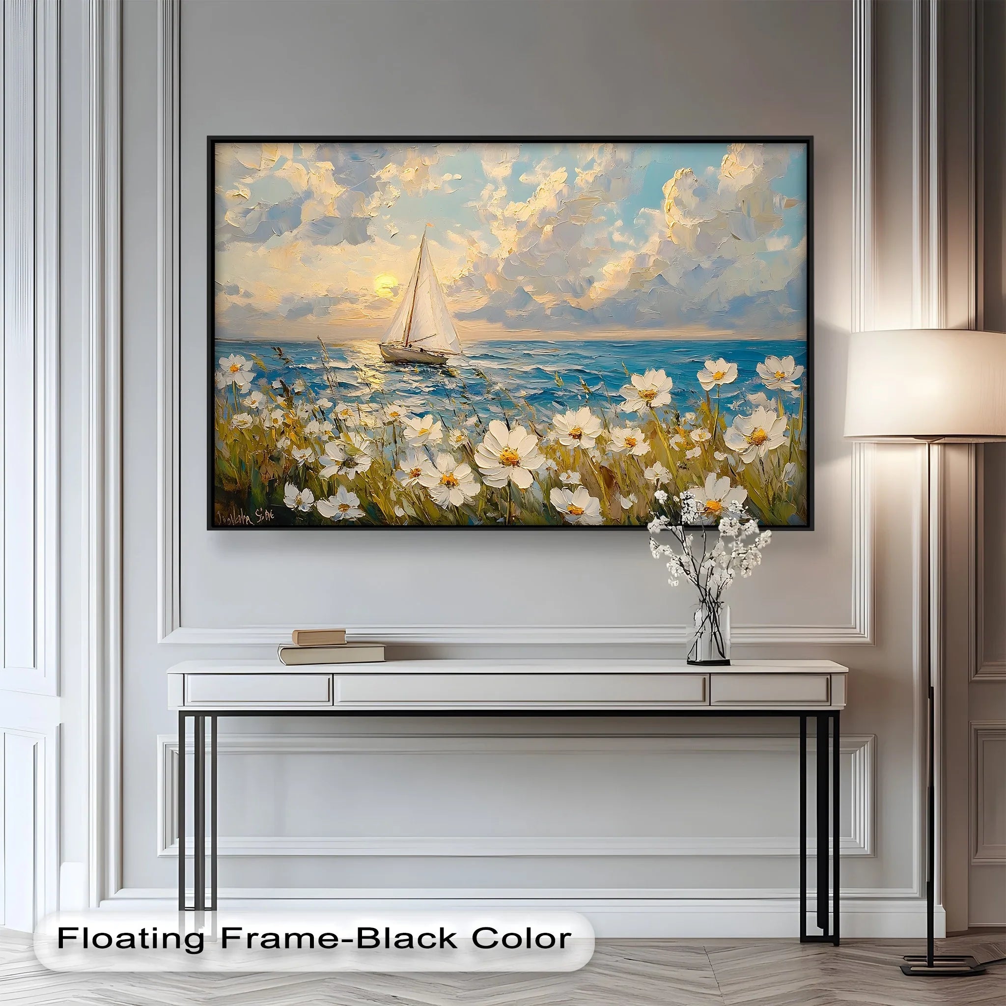 Sailing into Serenity – Framed Oil Painting – MyPhotoStation