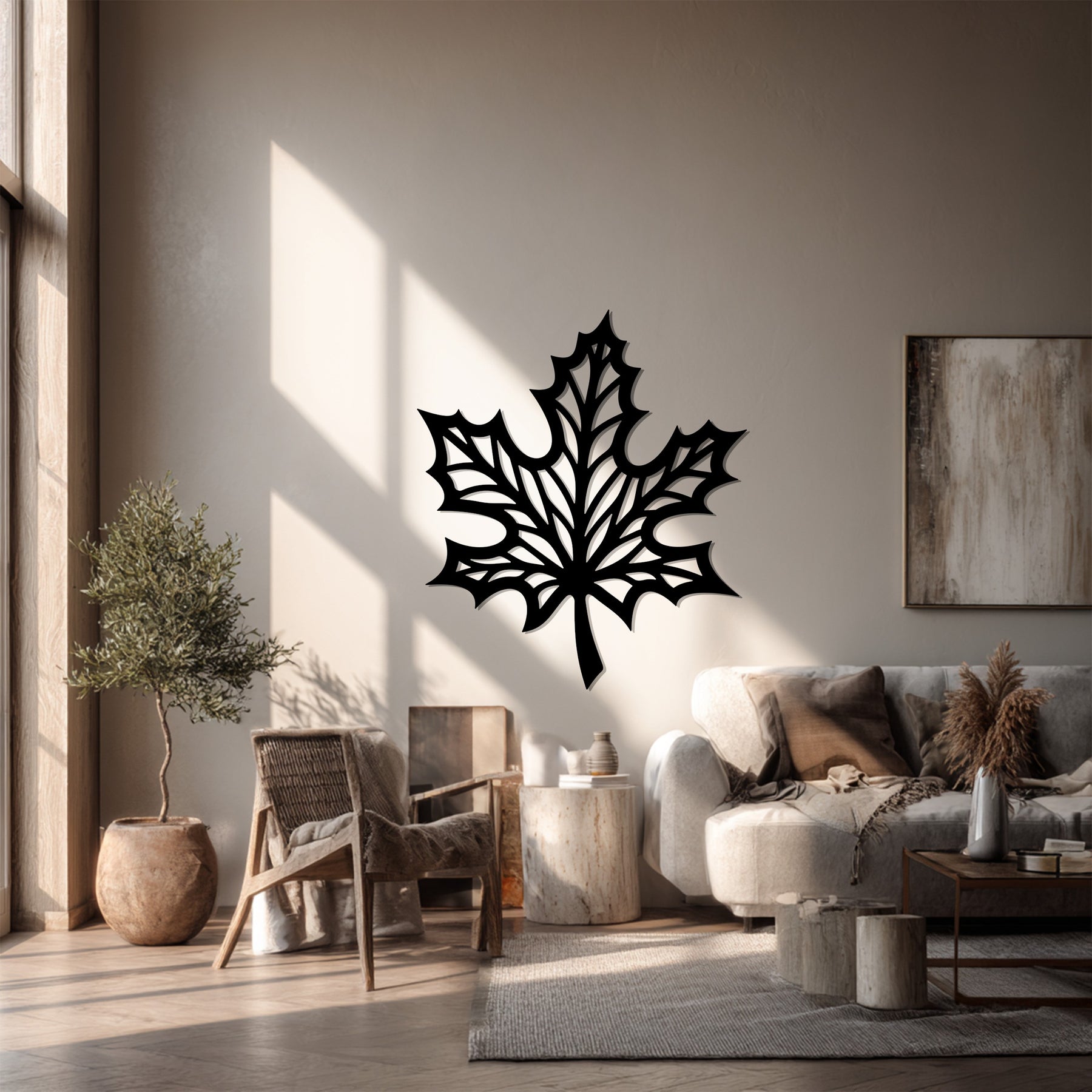 Maple Leaf Metal Wall Art – Nature Inspired Modern Wall Decor ...