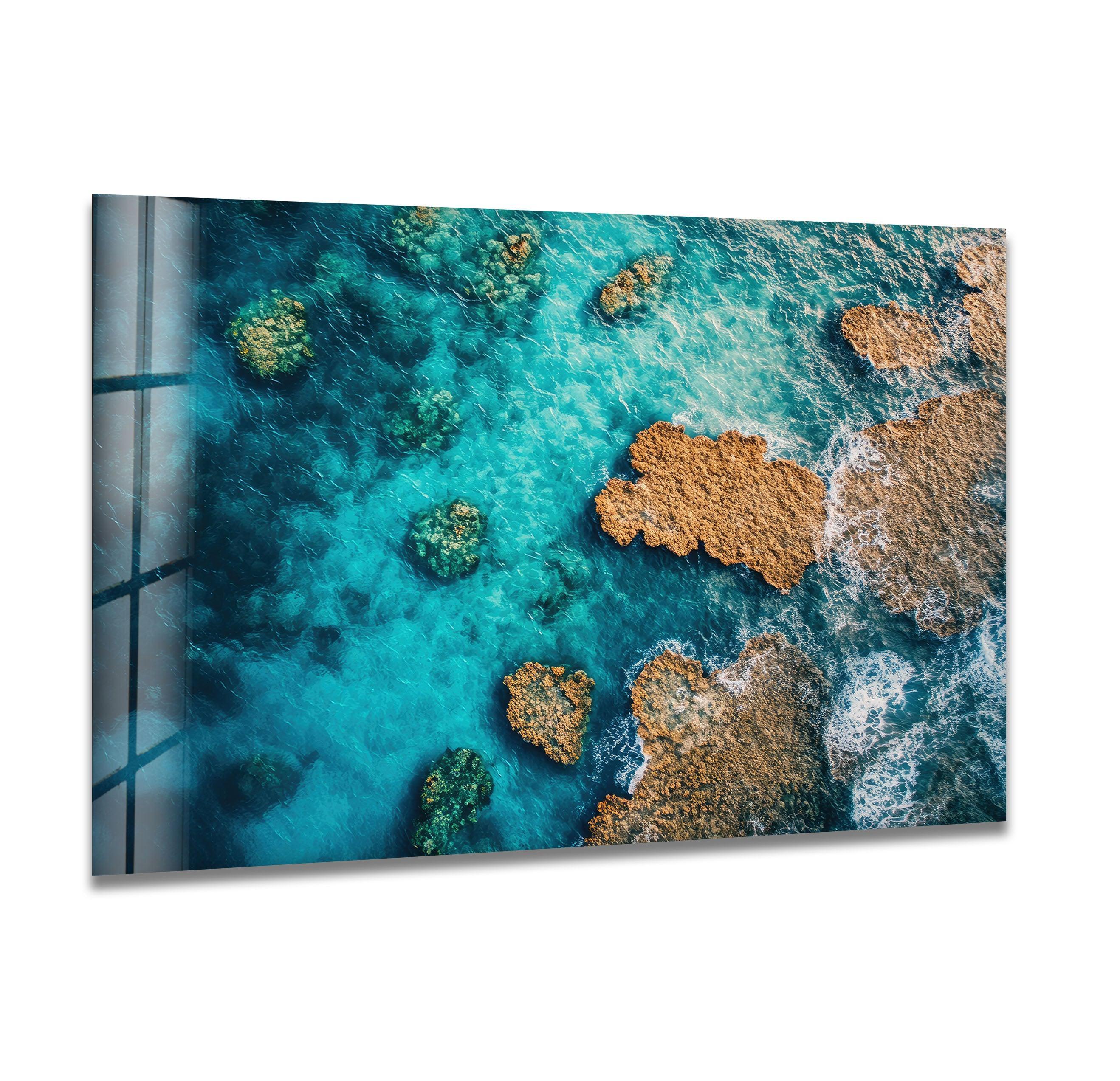 Great Barrier Reef in Australia Glass Wall Art-Glass Art Prints ...