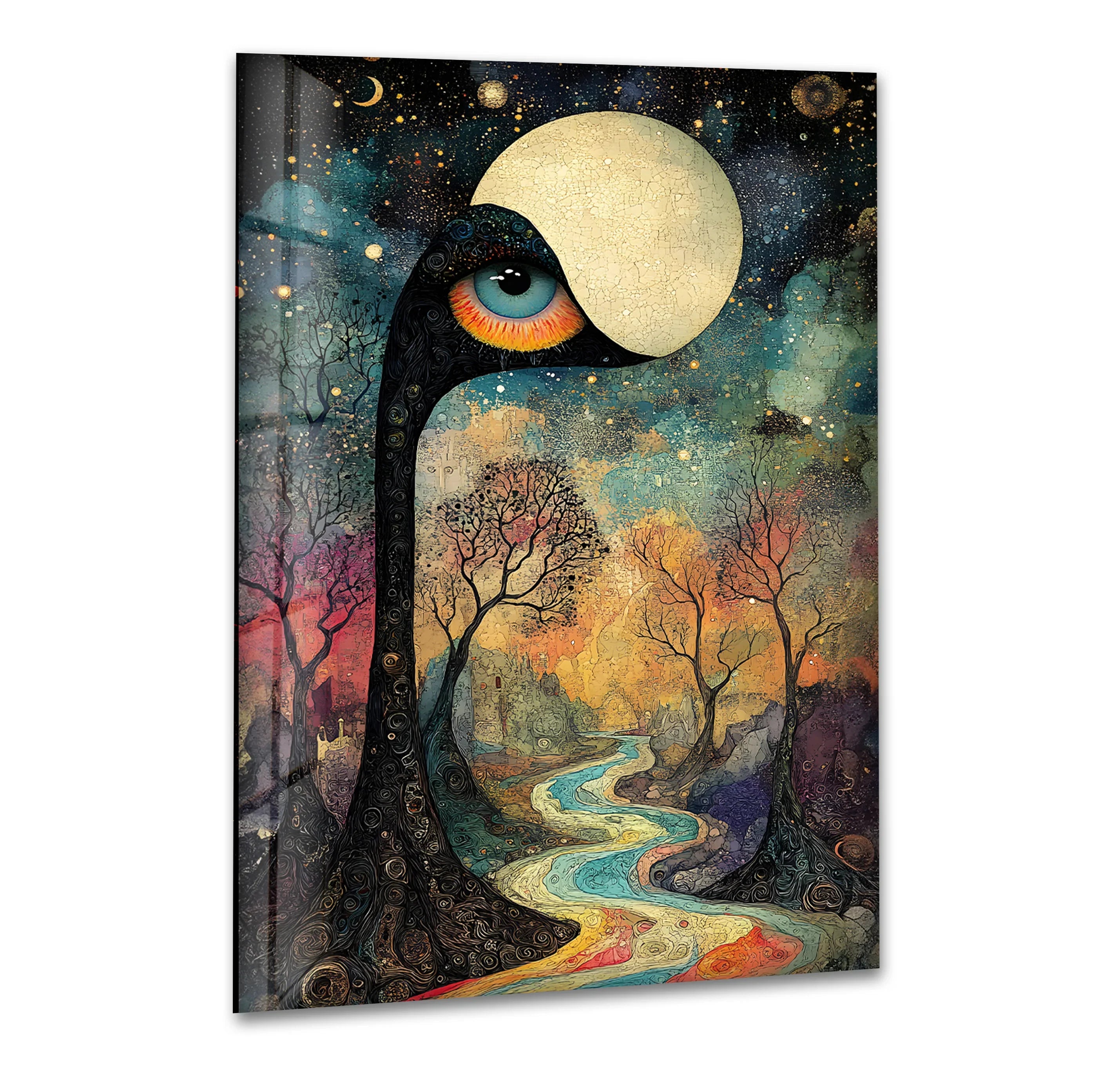 Many Eyed Monster Cool Art - Glass Wall Art – MyPhotoStation