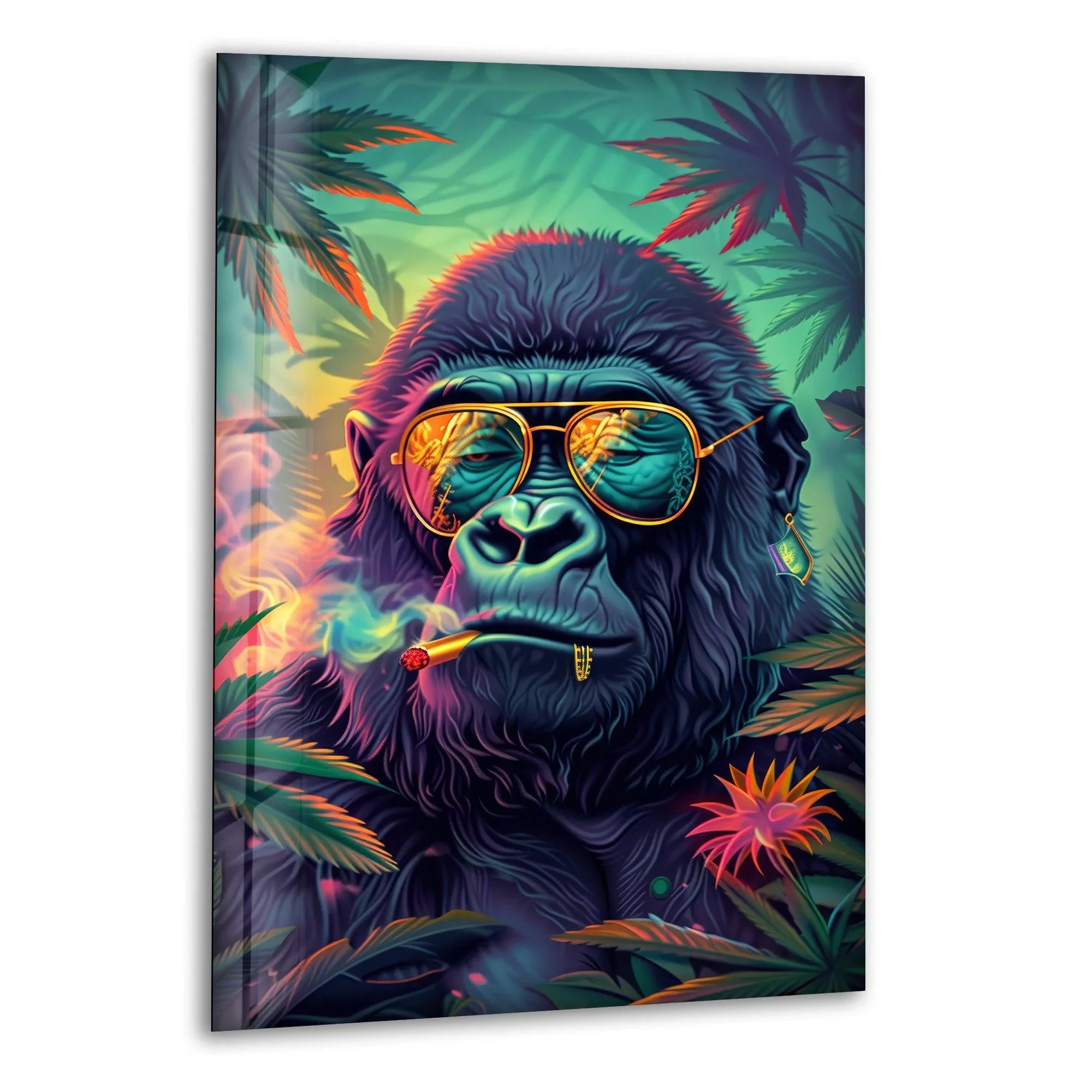 Chill Monkey Wall Art – Vibrant Jungle Decor – MyPhotoStation