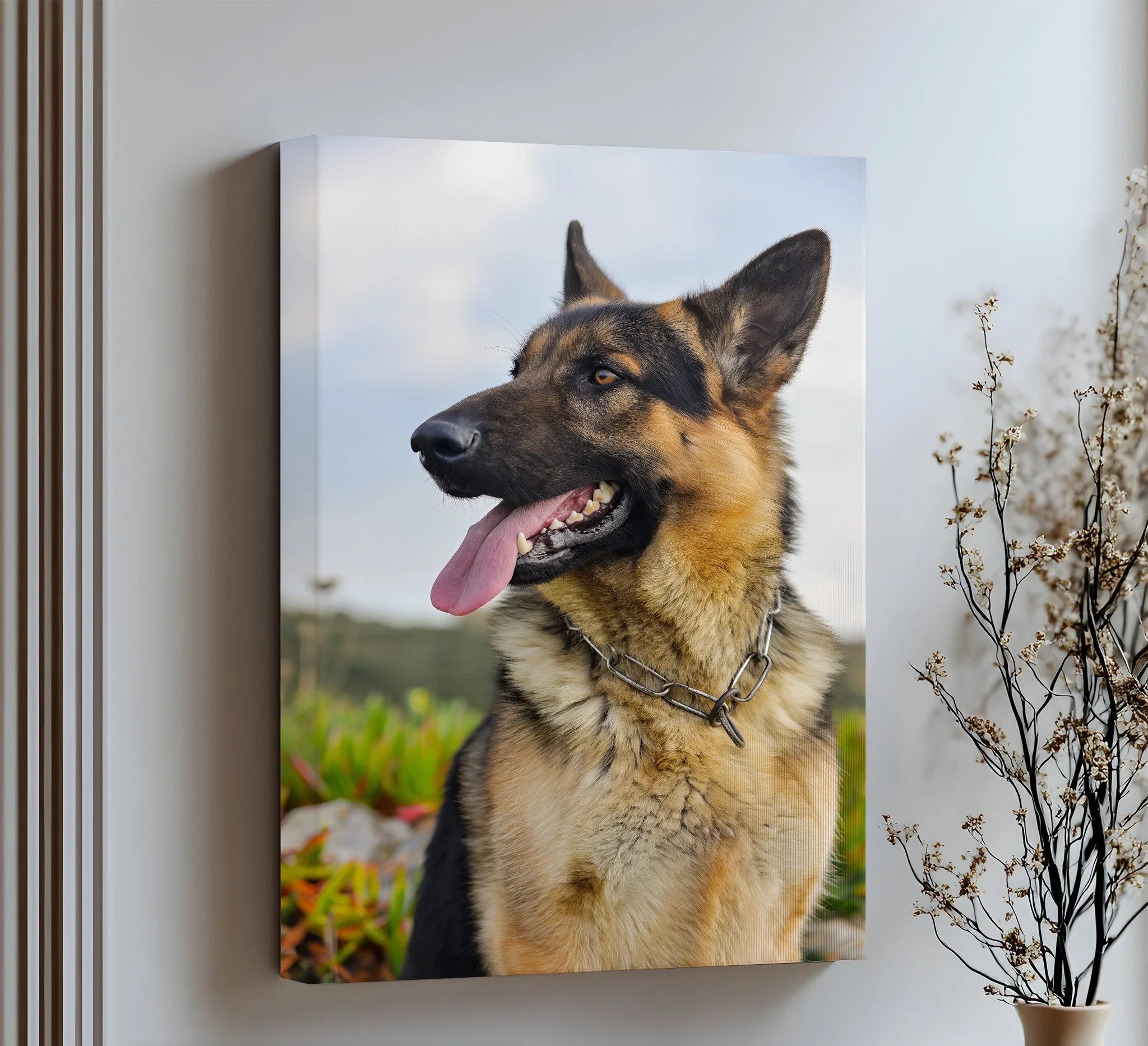 Loyal Guardian – German Shepherd Outdoor Portrait Puppies Canvas Print ...