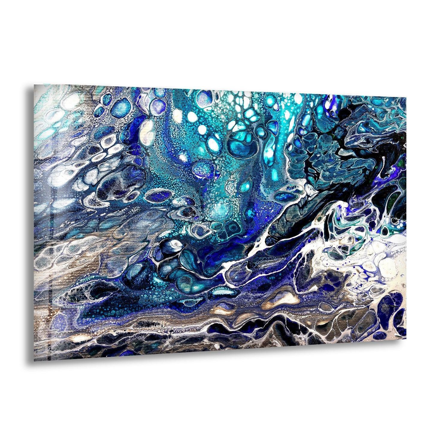 Turquoise Blue Ink – Modern Abstract Wall Décor – MyPhotoStation