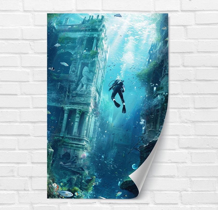 Atlantis Glass Wall Art - MyPhotoStation.com