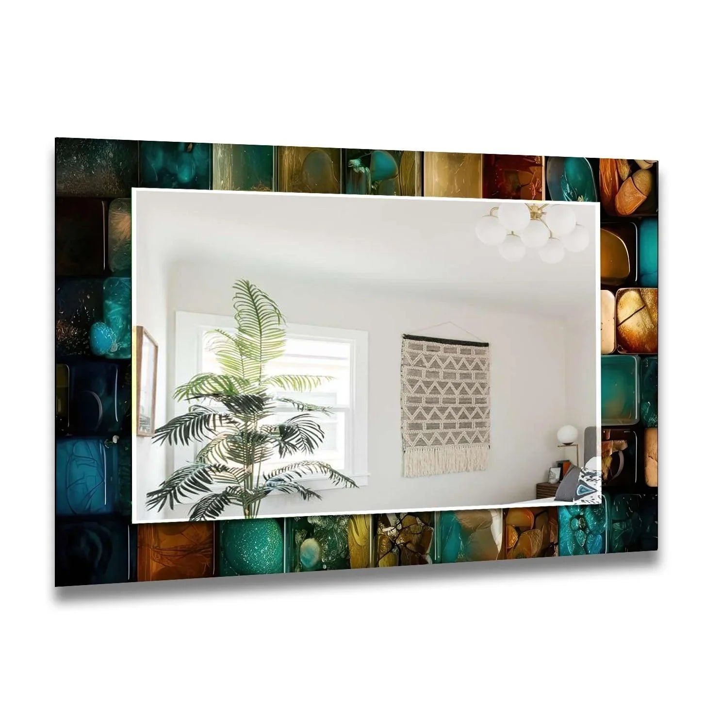 Stained Oil Art Colorful Wall Mirror-Large Mirror | MyPhotoStation