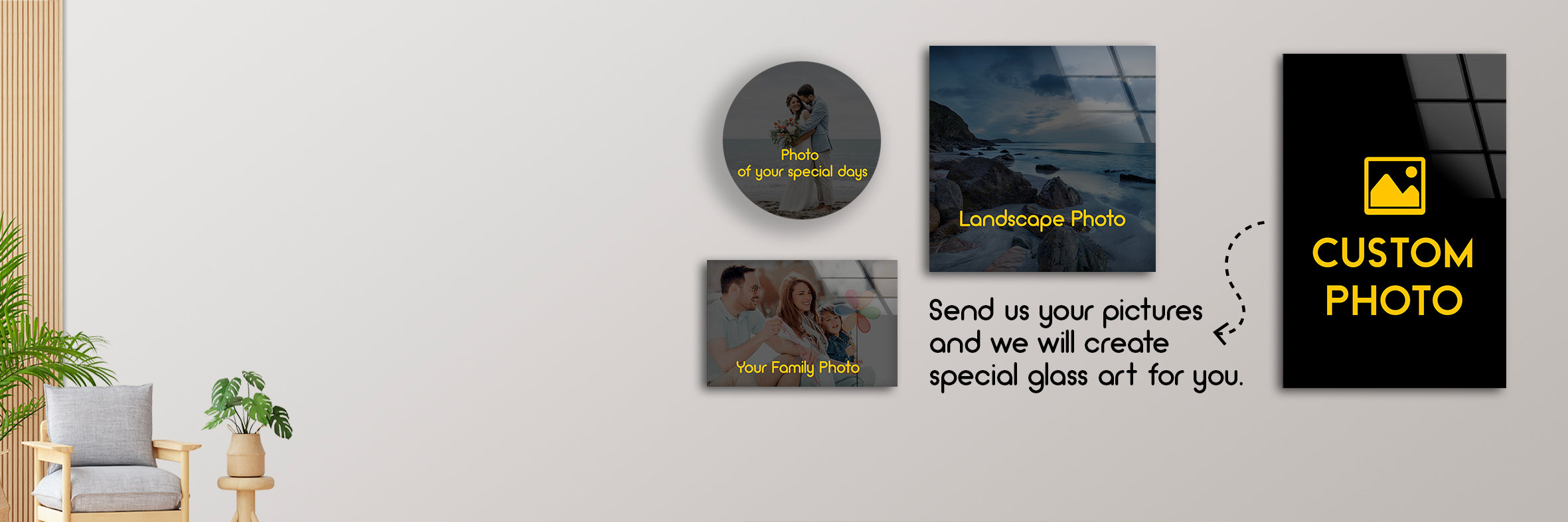 Glass Art, Glass Printing Wall Art & Mirror: Home & Kitchen Buy Online