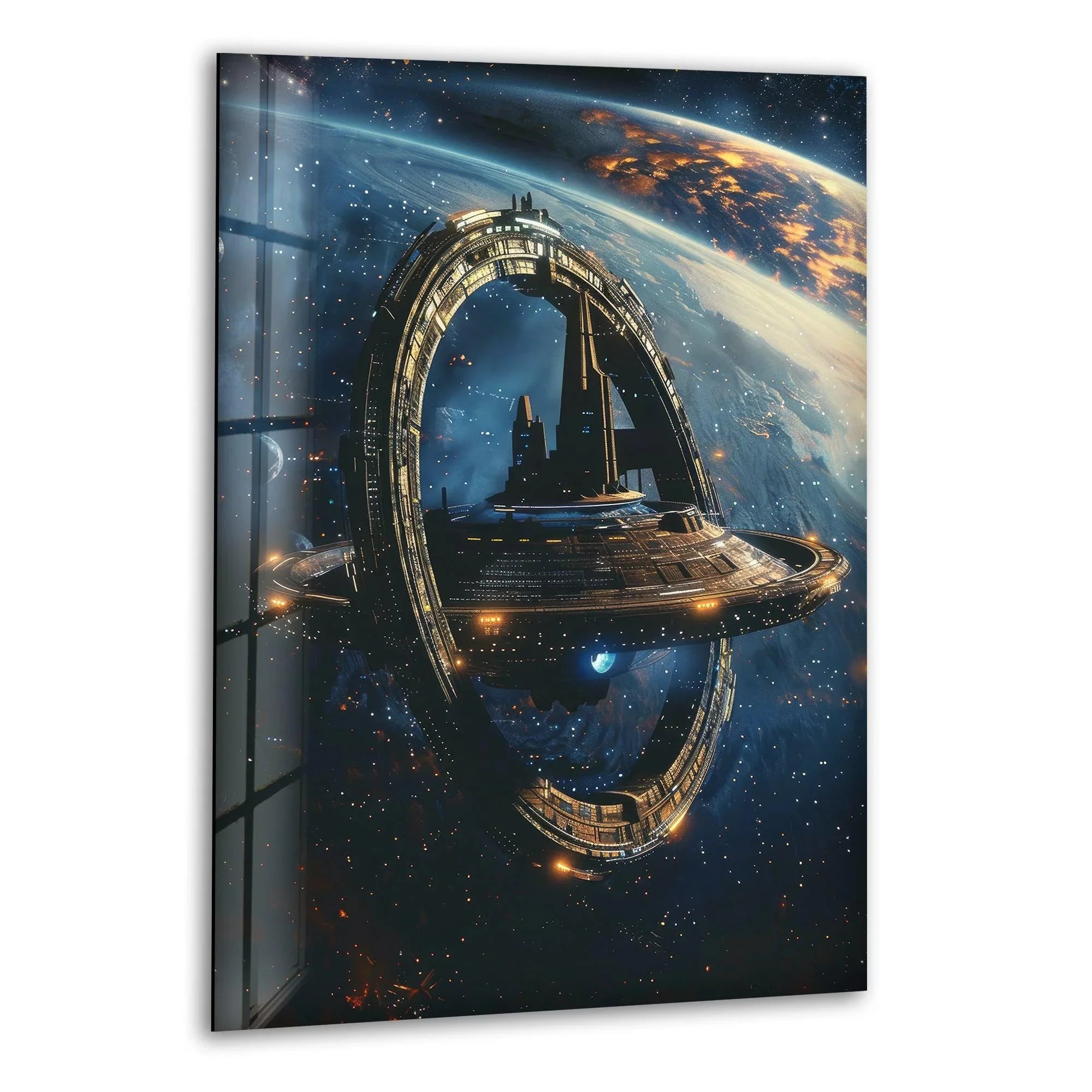 Spaceship Glass Wall Art | Print Picture on Glass – MyPhotoStation
