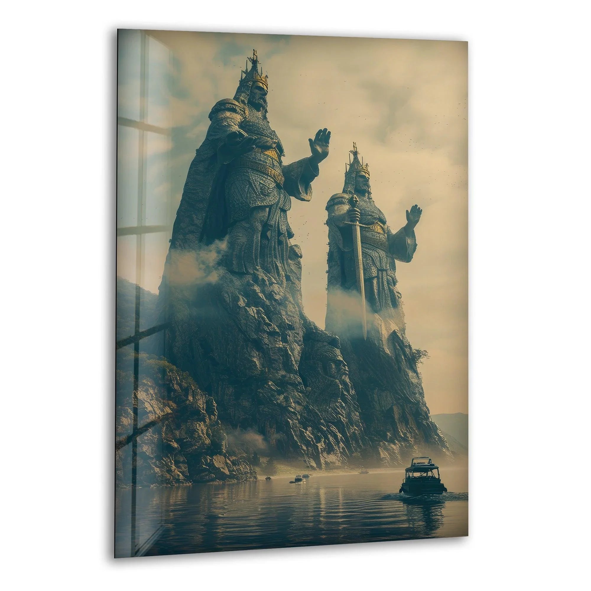MyPhotoStation: Two Giant Crusader Glass Wall Art & Cool Home Decor