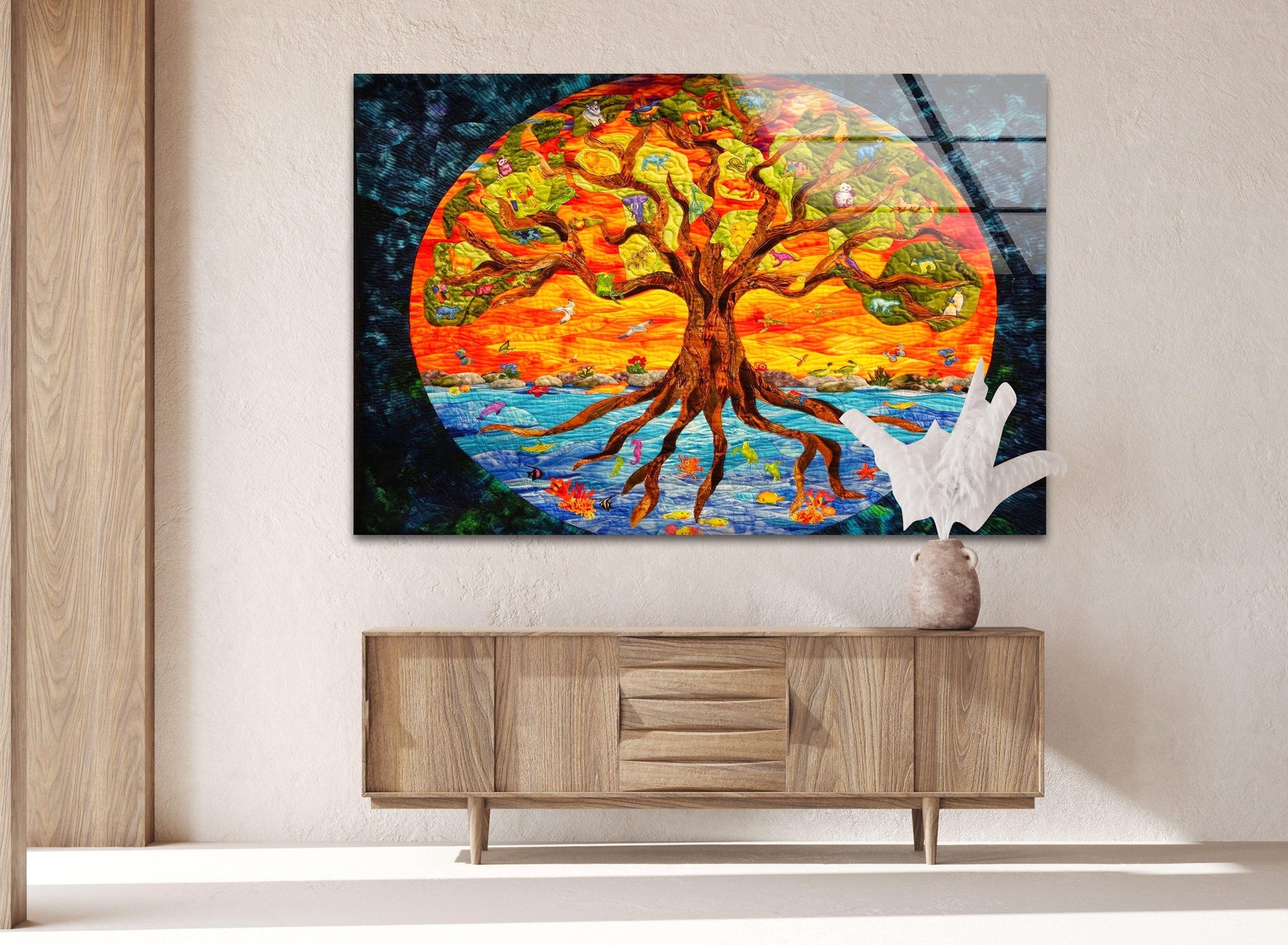Big Tree Of Life Glass Wall Art|Glass Prints Wall Art – MyPhotoStation