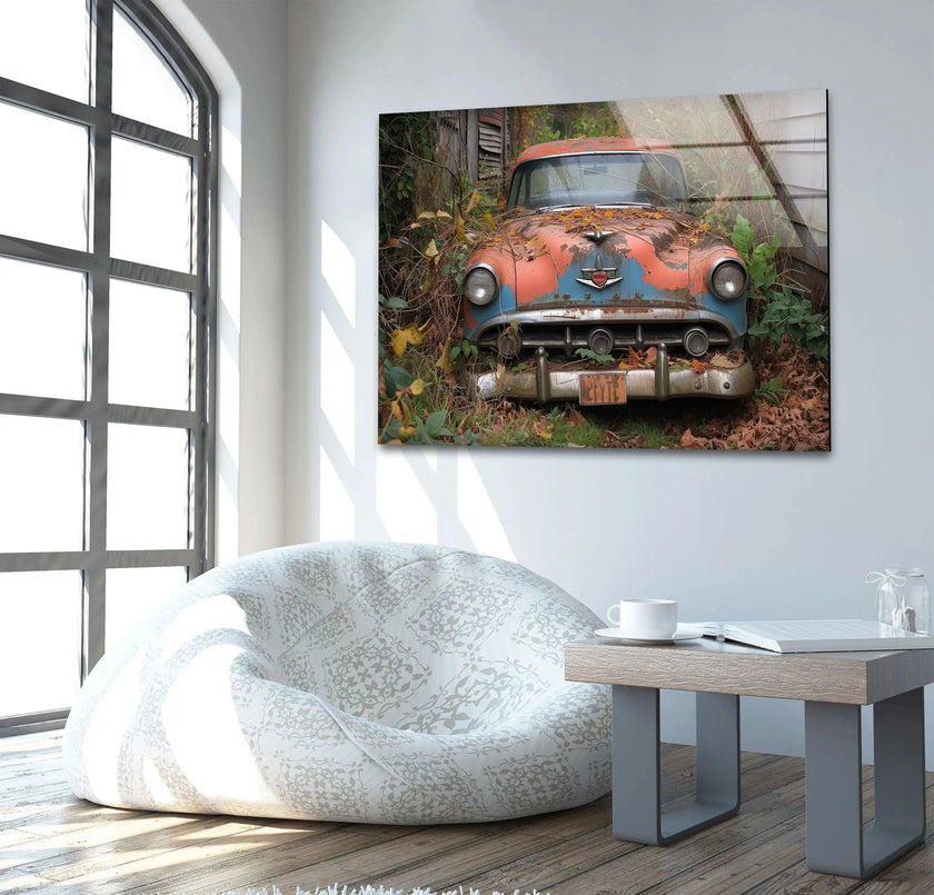MyPhotoStation: Vintage Classic Car Cool Glass Art & Wall Art