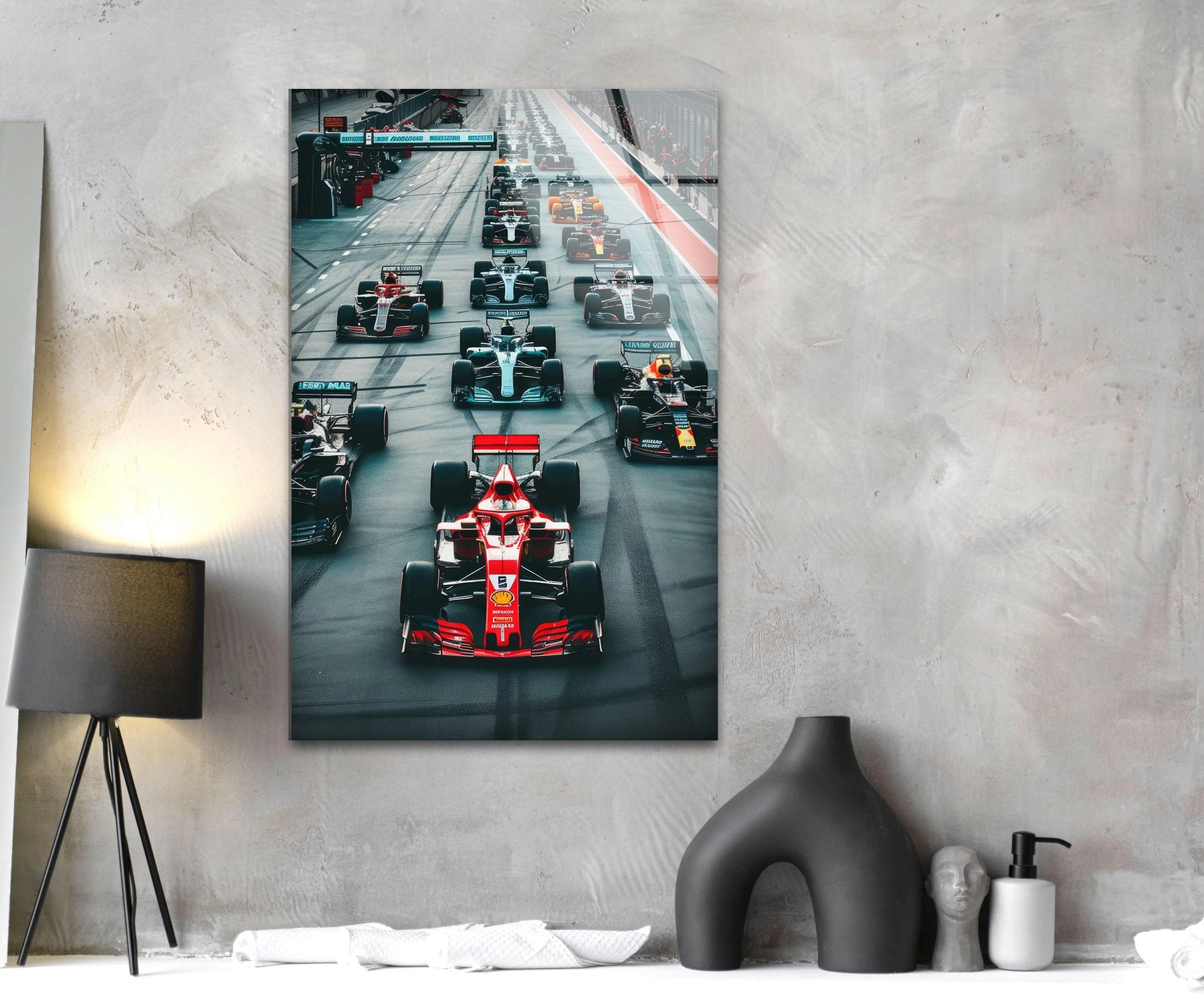 Formula 1 Ferrari Wall Art – Racing Line Decor – MyPhotoStation