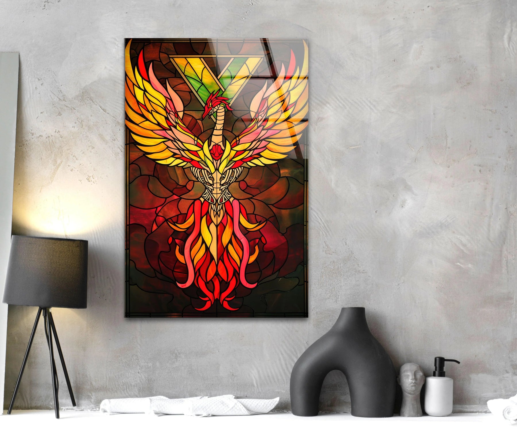 Skeleton Bones of a Phoenix Wall Art – Radiant Rebirth – MyPhotoStation