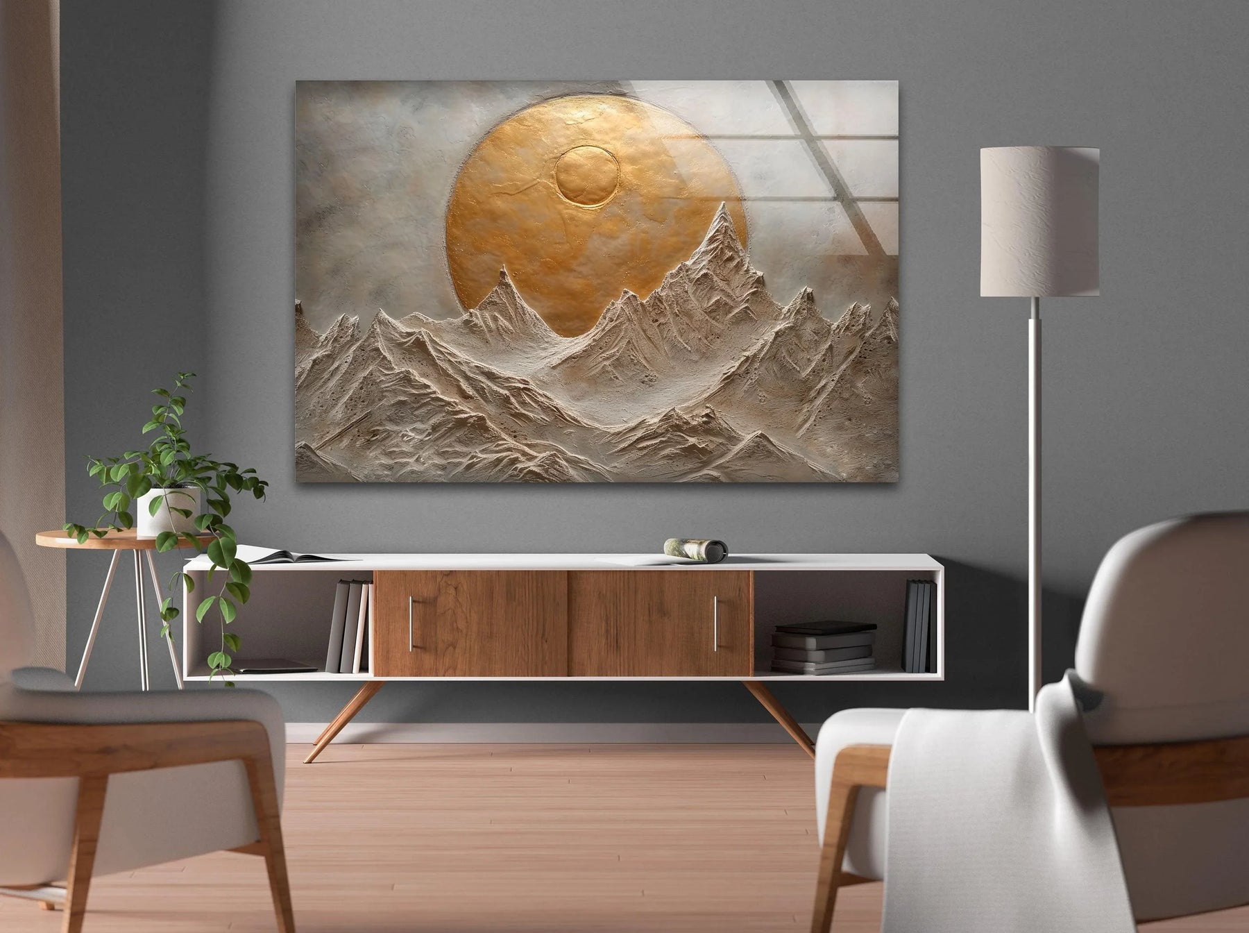Golden Sunset Painting Wall Art – Elegant Decor – MyPhotoStation
