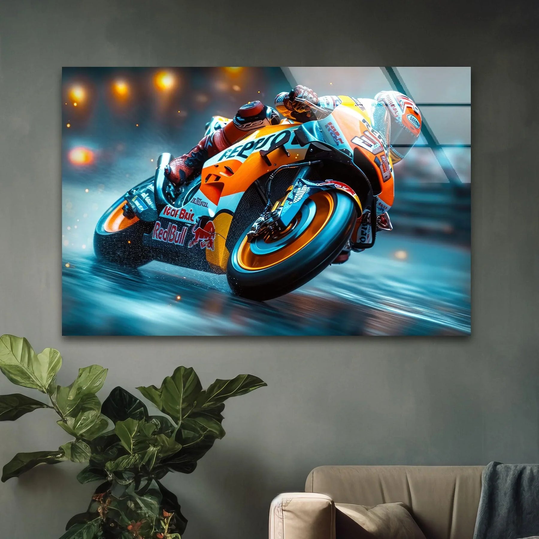 Motorcycle Race Wall Art – Thrilling Racing Decor – MyPhotoStation