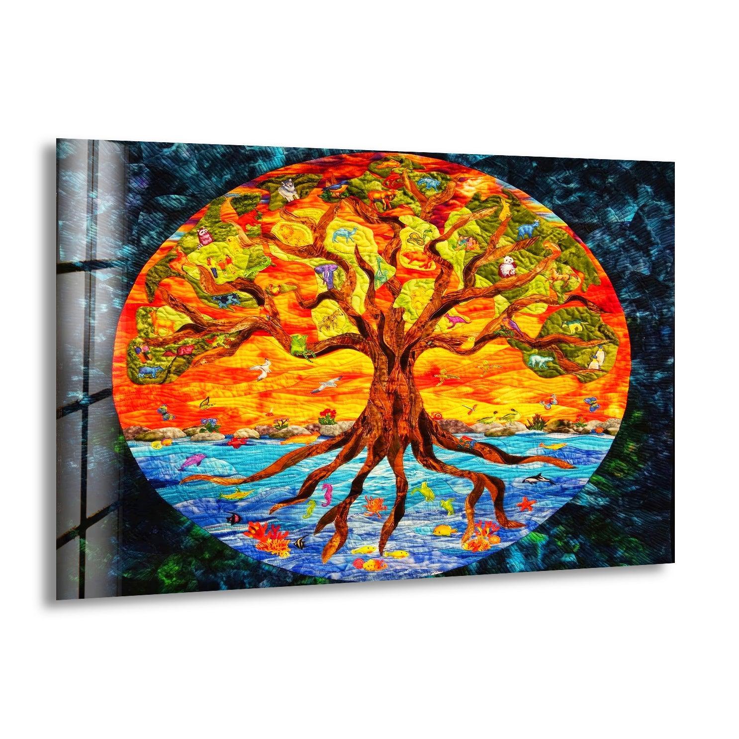 Big Tree Of Life Glass Wall Art|Glass Prints Wall Art – MyPhotoStation