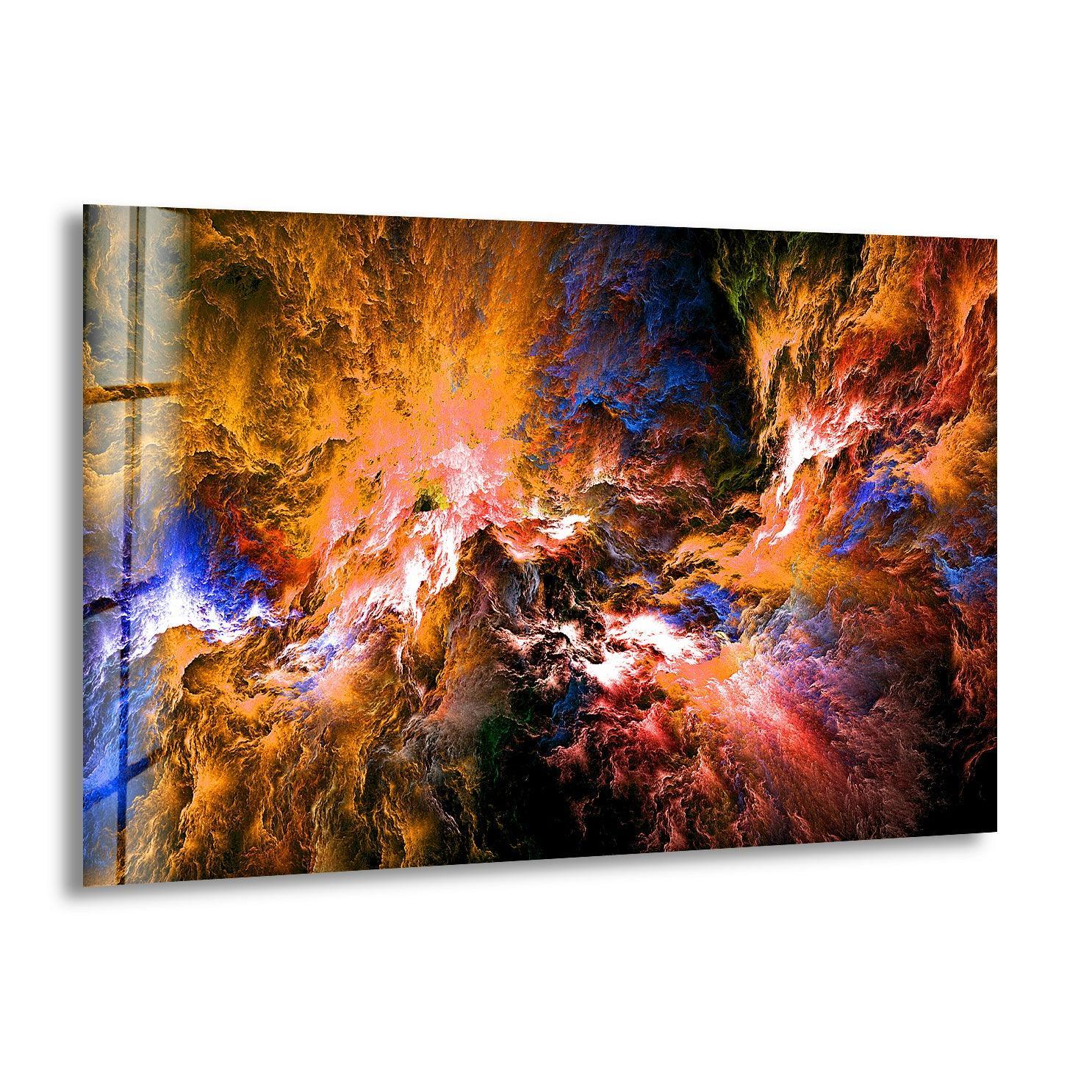 Colored Supernova Abstract Wall Art – Celestial Elegance – MyPhotoStation