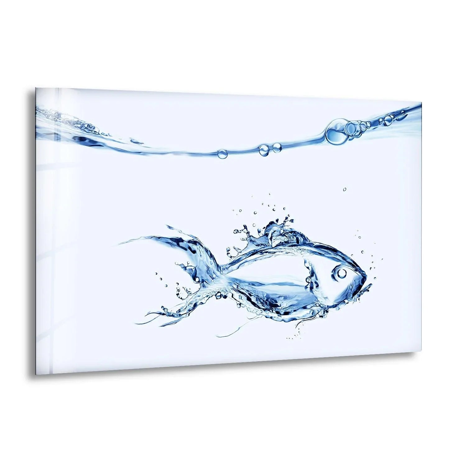 MyPhotoStation: Fish Made of Water Glass Wall Art-Large Glass Prints
