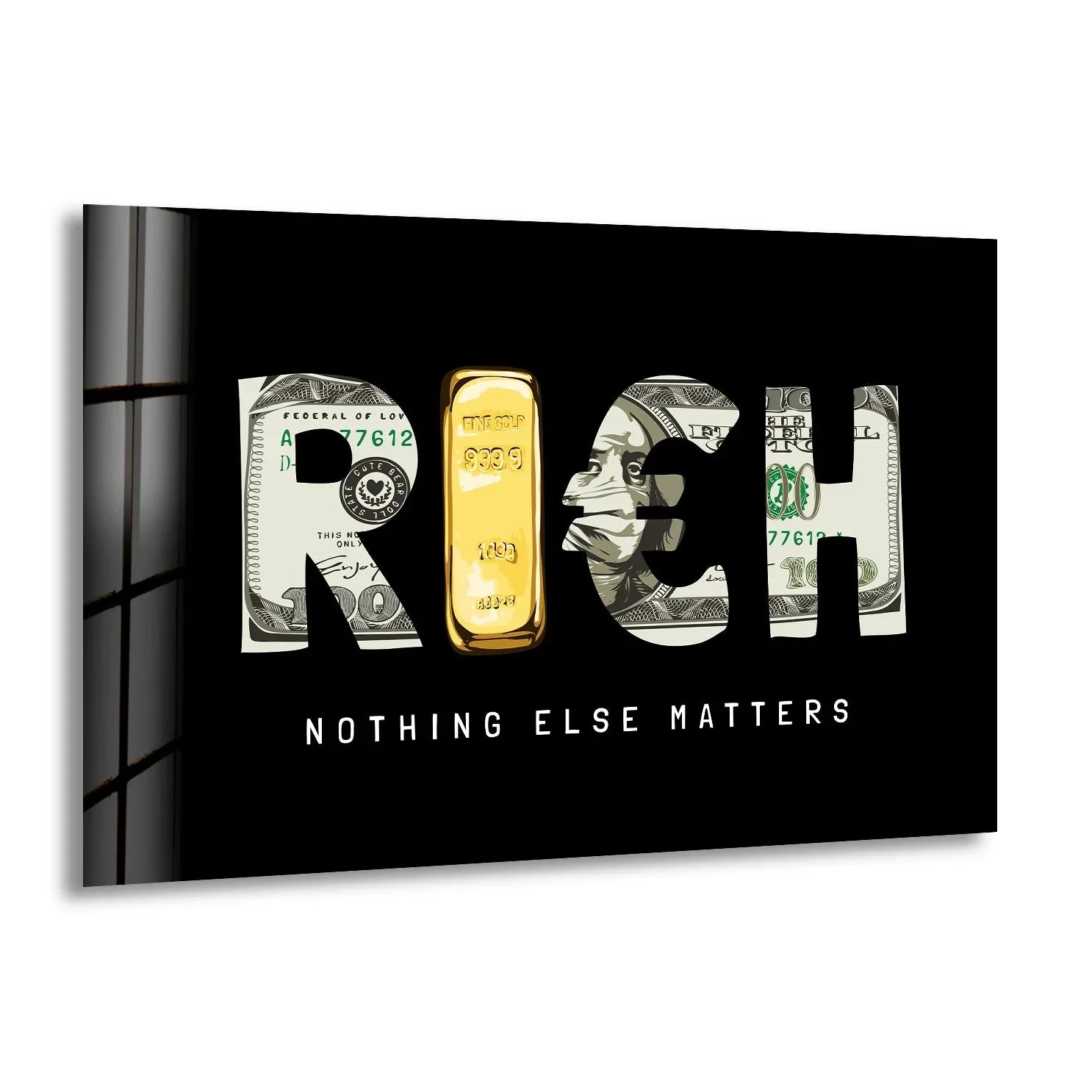 Rich Nothing Else Matters Wall Art – Bold Luxury Style – MyPhotoStation