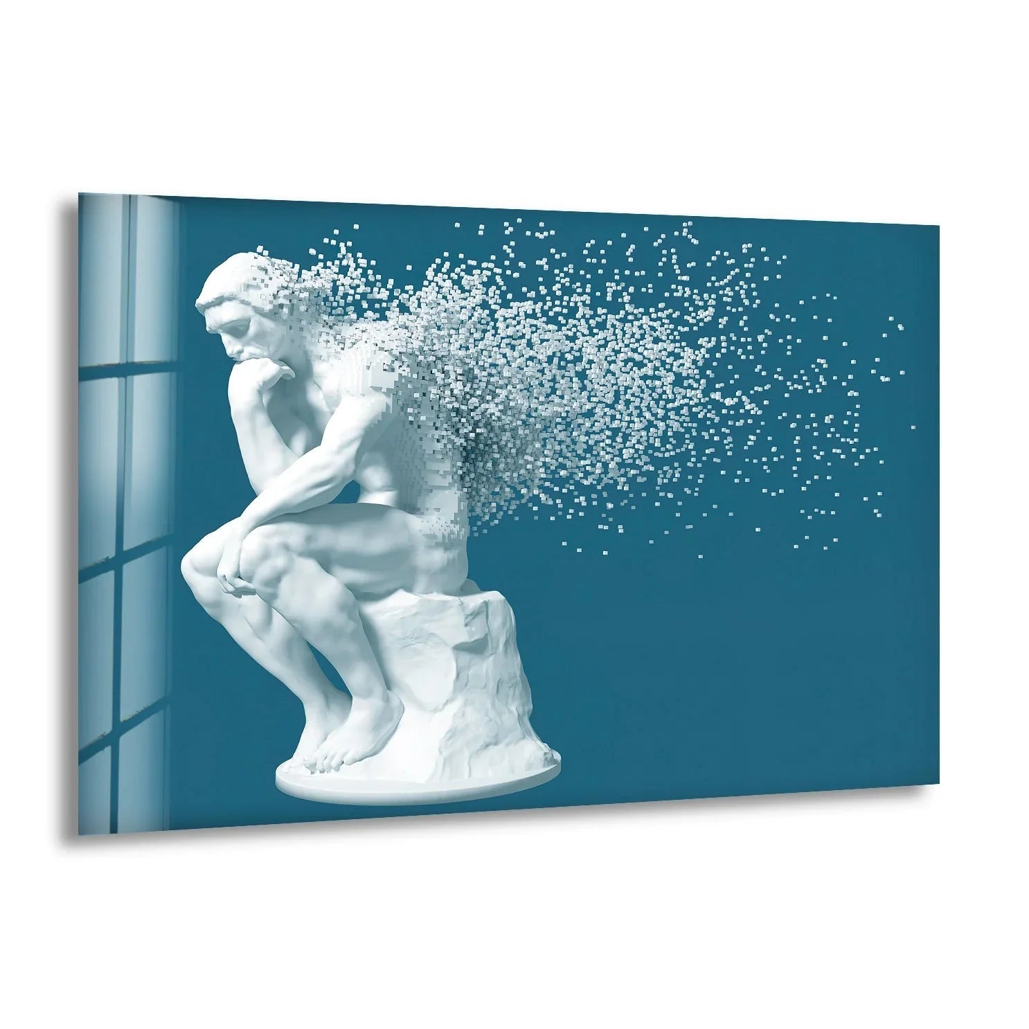 Thinking Man Sculpture Art – Abstract Modern Decor – MyPhotoStation