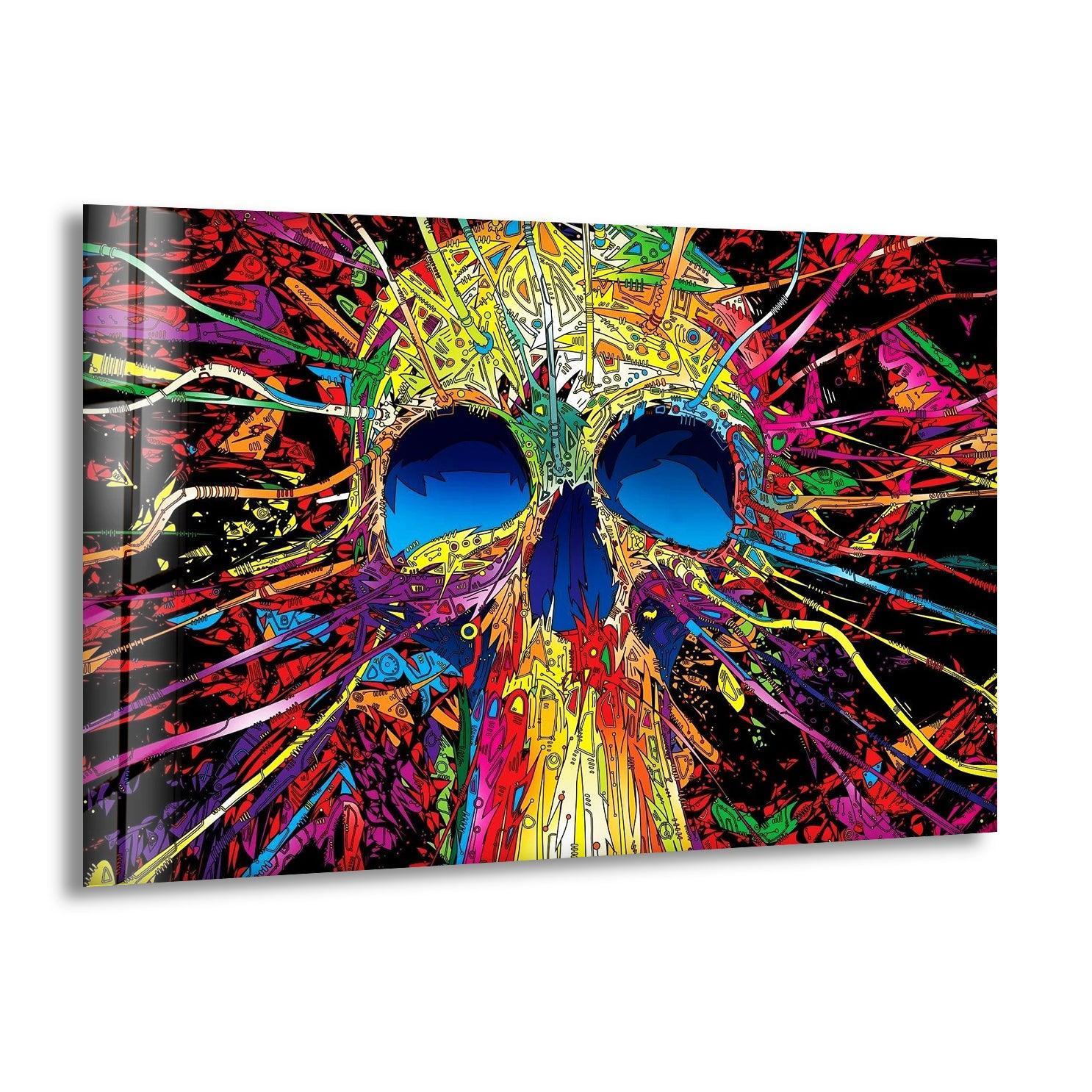 Colorful Skull Wall Art – Modern Bold Decor – MyPhotoStation