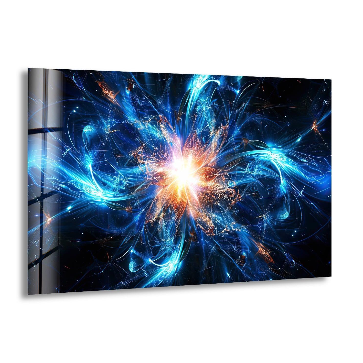 Radiating Cosmic Energy Glass Wall Art – Stunning Design – MyPhotoStation