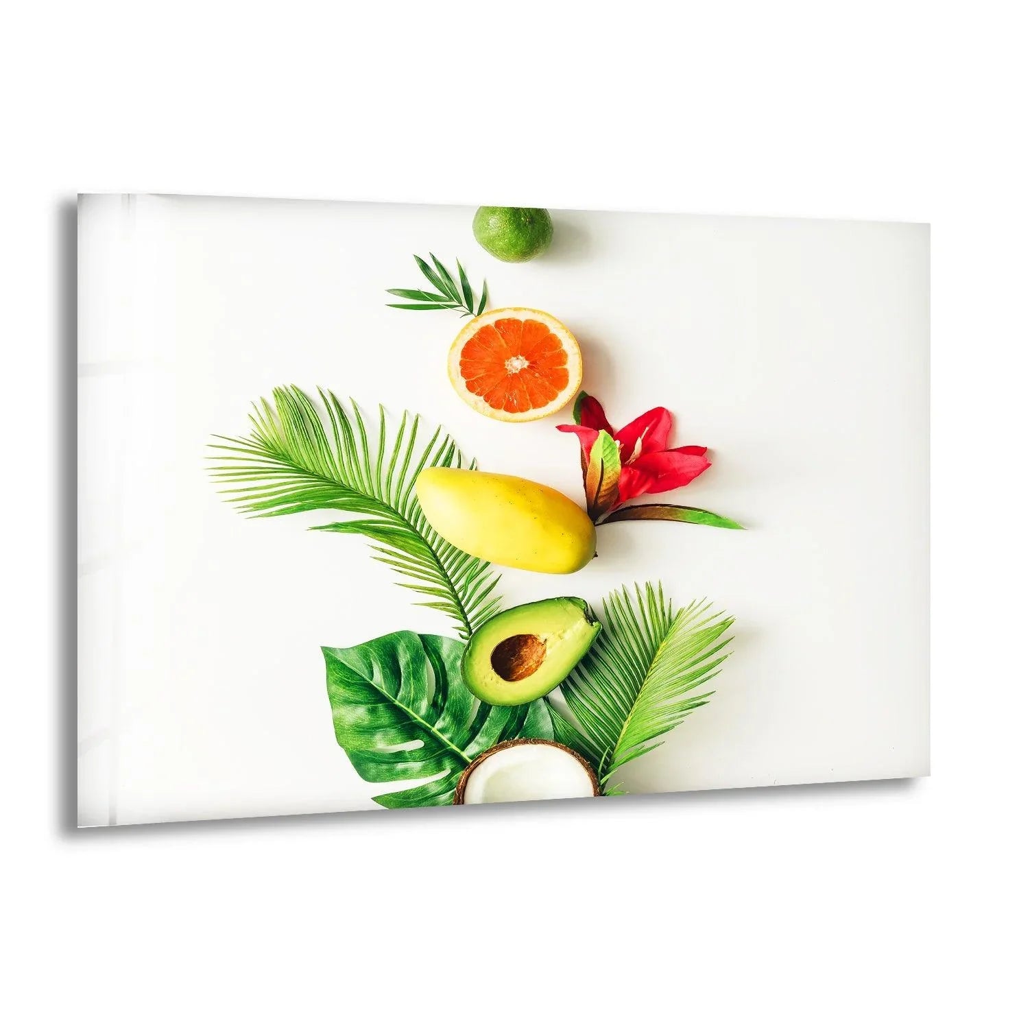 Fruits Kitchen Wall Art – Tropical Glass Wall Art – MyPhotoStation