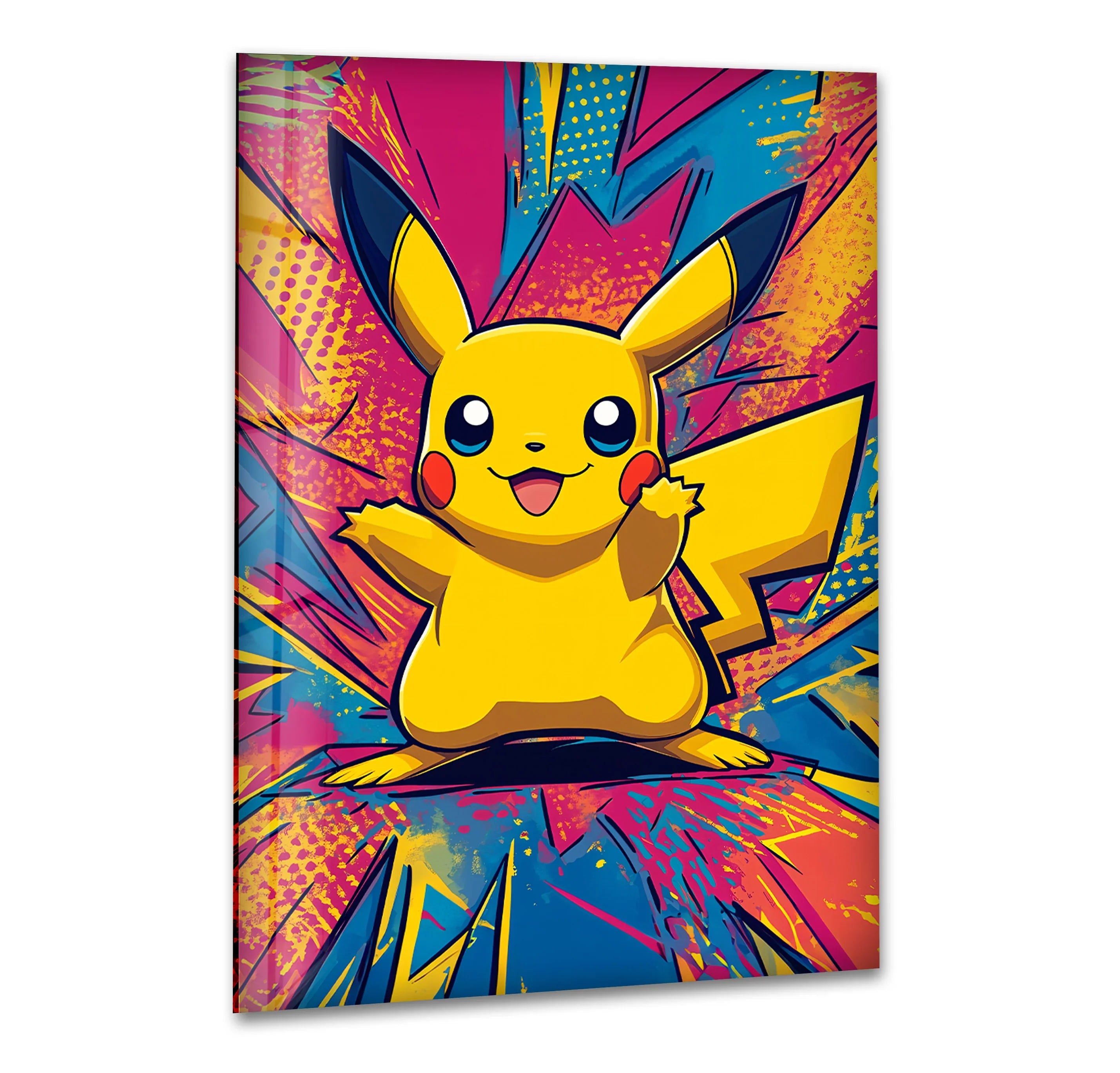 Pikachu Pop Art Wall Art – Bold Pokémon Decor – MyPhotoStation
