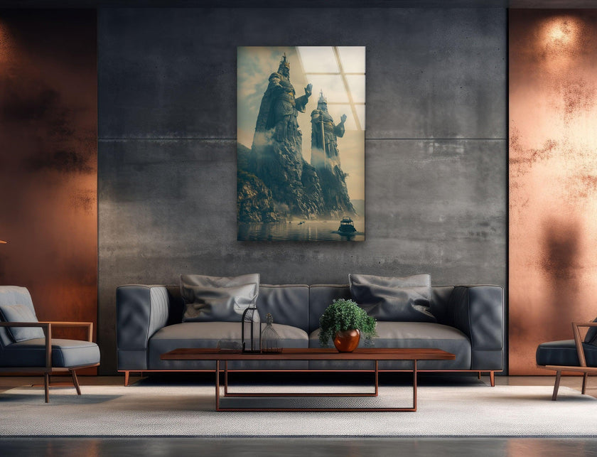 MyPhotoStation: Two Giant Crusader Glass Wall Art & Cool Home Decor