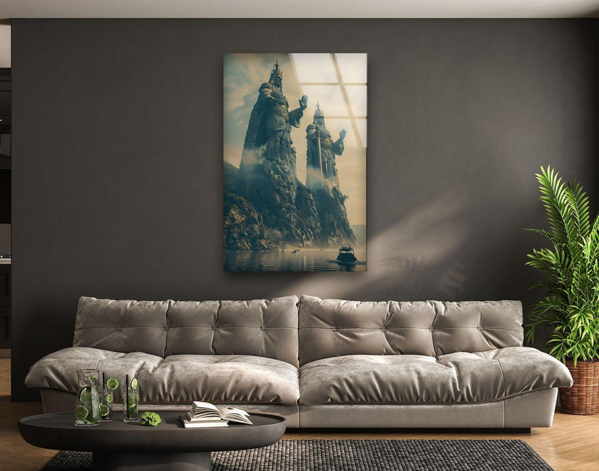 MyPhotoStation: Two Giant Crusader Glass Wall Art & Cool Home Decor