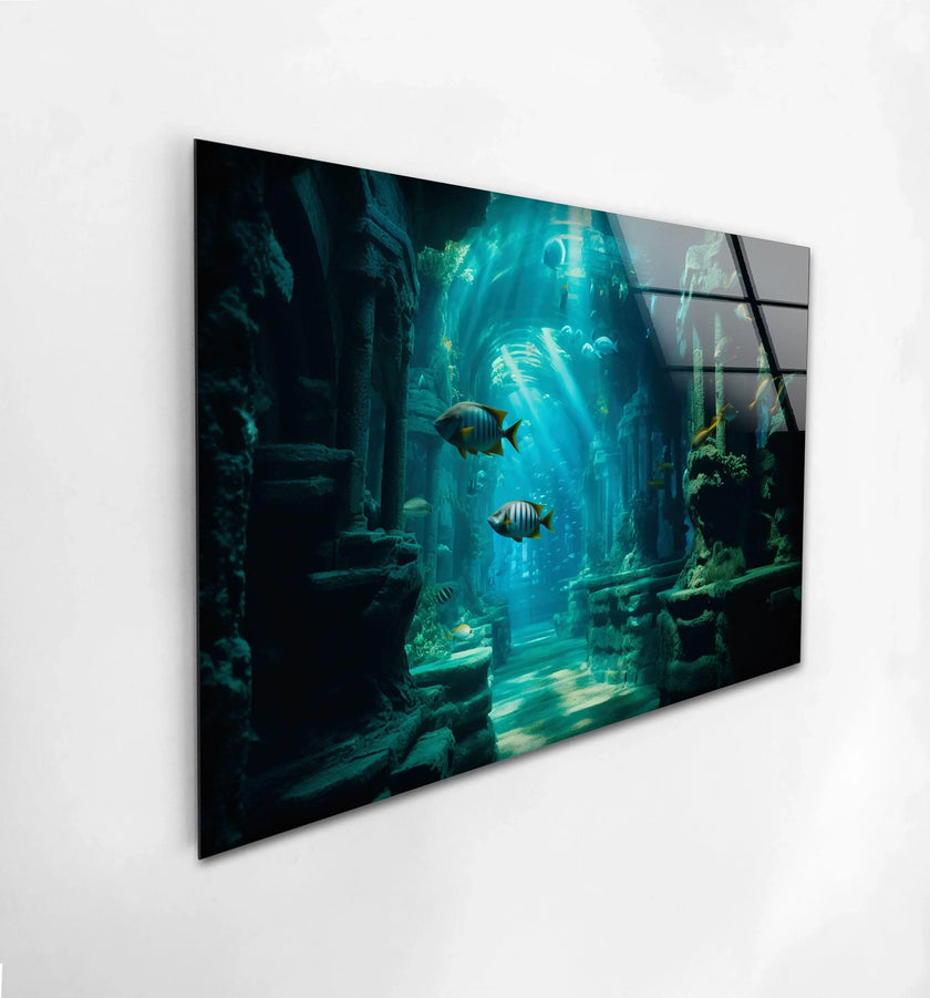 MyPhotoStation: Ocean Algae Glass Wall Art-Glass Printing Wall Art