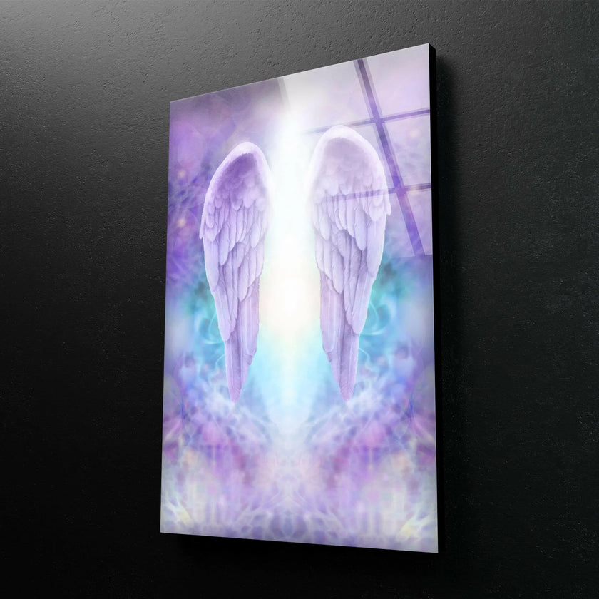 MyPhotoStation: Purple Angel Wings Cool Wall Art & Glass Printing