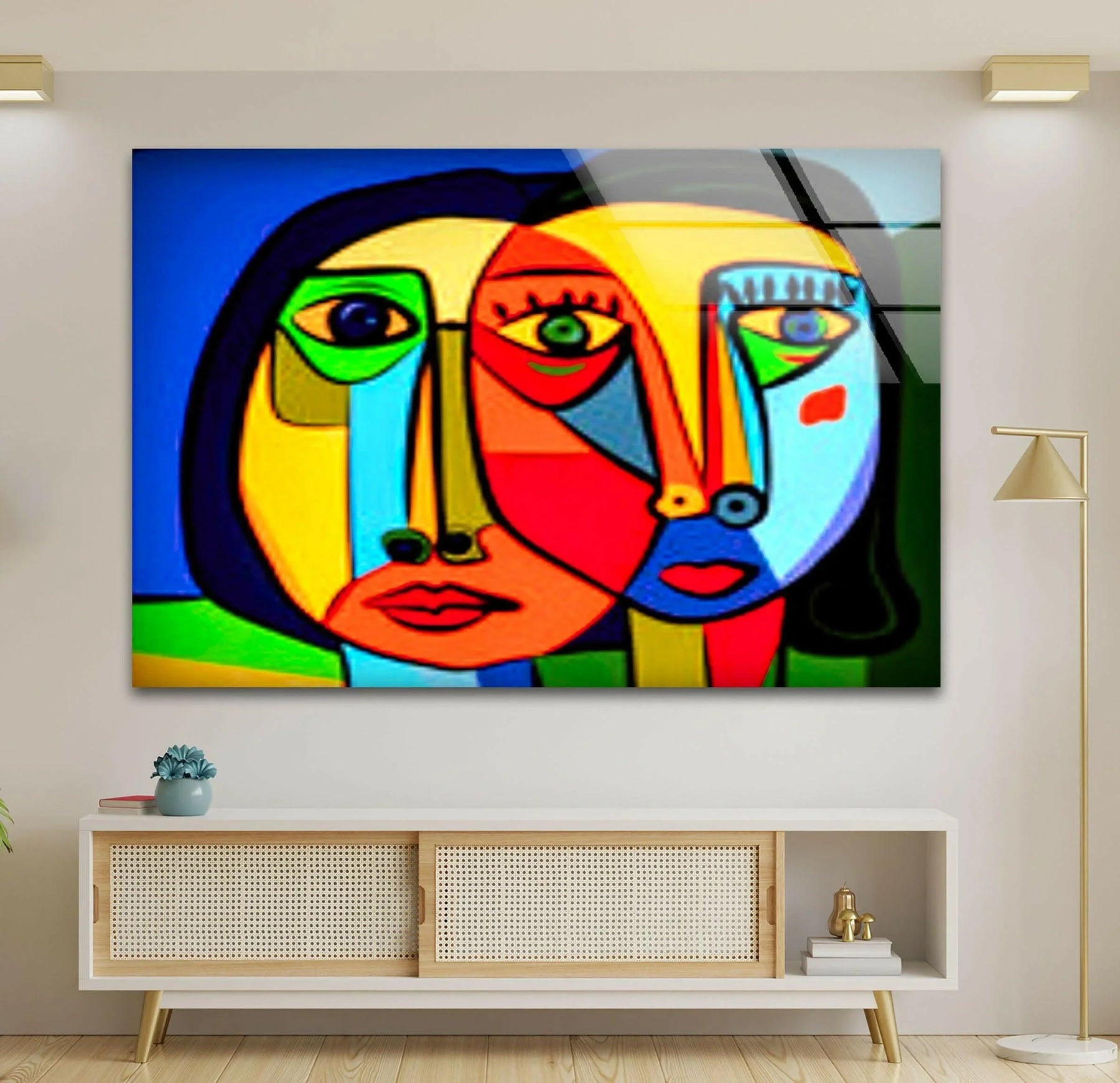 Colorful Picasso Abstract Art Panel | Vibrant Decor – MyPhotoStation